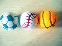 China Inflatable Jumbo Tennis Ball 8.5 Inch Polyester Felt Waterproof Soft Touch for sale