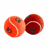 China Pet Training Rubber Tennis Ball 6.3cm Diameter Non Toxic Dog Toy for sale
