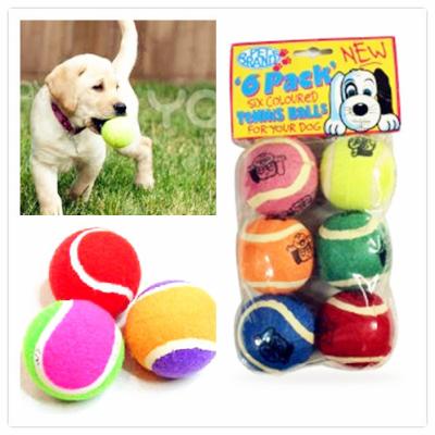 Pelota de tenis de juguete de goma ecológica para juegos de mascotas