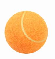 China Orange Pet Tennis Balls 6.5cm Non-Toxic Rubber Dog Balls for Play for sale