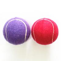 China 2.5 Inch Squeaky Ball Dog Toys Natural Rubber Pet Tennis Balls 5000pcs MOQ for sale