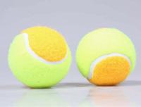 China Natural Rubber Pet Tennis Balls 5000pcs MOQ Safe Dog Balls Custom Logo for sale