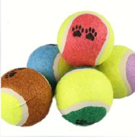 China Natural Rubber Pet Tennis Balls for Dogs 65mm Non Toxic Safe Play for sale