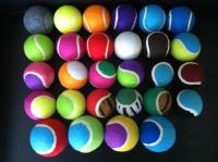 China Natural Rubber Pet Tennis Balls for Dogs 2.5 Inch Non Toxic Safe Chew Toy for sale