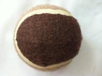 China Natural Rubber Pet Tennis Balls 65mm Safe Dog Balls for Play and Training for sale