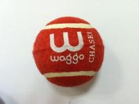 China Custom Logo Pet Tennis Balls 40mm Natural Synthetic Rubber Dog Balls Safe Non Toxic for sale