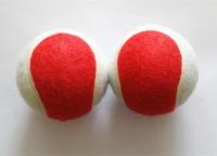 China 2.5 Inch Natural Rubber Pet Training Ball for Dogs and Cats Safe Durable Toy for sale