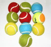 China Colored Dog Tennis Ball 2.5 Inch Non-Toxic Natural Rubber Pet Toy for sale