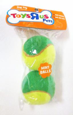China Toys R'Us Pets Tuff Mint Tennis Balls 2 pack 2.5 Dog Toy for sale