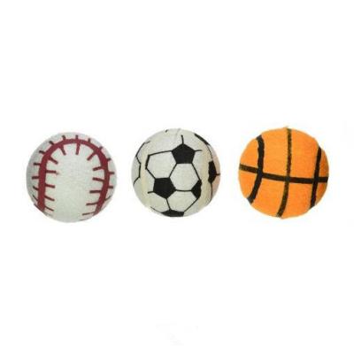 China 3 Piece Sport Tennis Ball Value Pack in Mesh Rope Dog Toys for sale