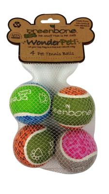 China Tennis Ball Toys, 2.5-Inch, 4-Pack for sale