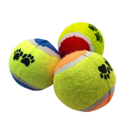 China squeaky pet tennis ball training toy ball 3 pack 2.5'' for sale
