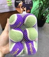 China 6pcs Colored Pet Tennis Balls 2.5 Inch for Dog Training and Play for sale