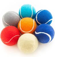 China 6pcs Colored Pet Tennis Balls 2.5 Inch for Dog Training and Play for sale