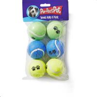 China 6pcs Colored Pet Tennis Balls 2.5 Inch for Dog Training and Play for sale