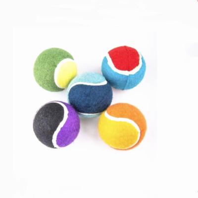 China training exercise pet toy durable elastic rubber  tennis ball for sale