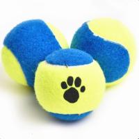 China Durable Elastic Rubber Pet Tennis Ball for Training Exercise 6.5cm for sale
