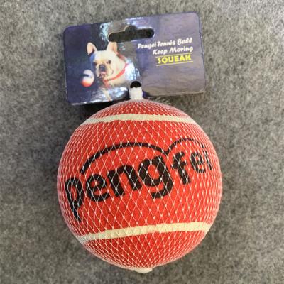 China Tennis Balls for Dogs Funny Squeaky Dog Toys Chew Toys for Exercise and Training | 6 Pack Colorful Easy Catching Pet Dog for sale