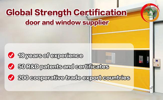 High-Speed Self-Repairing Roll-Up Door 5x5m with 25m/s Wind Resistance ...