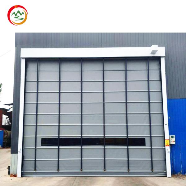 Quality Automatic Fast Rolling Shutter Door Dust-Free and Thermal Insulated PVC Plastic Cloth Flexible Workstation Access for sale