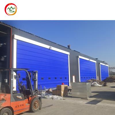 China Industrial Factory PVC Fast Door Electric Radar Geomagnetic Induction Lifting Dust-proof Heat Insulation Stacking Foldable for sale