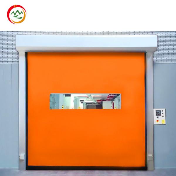 Quality Modern Industrial Automatic PVC Fabric High Speed Self-Repairing Roll Door Clean Room Shutter Exterior Rapid Rise Rapid Action for sale