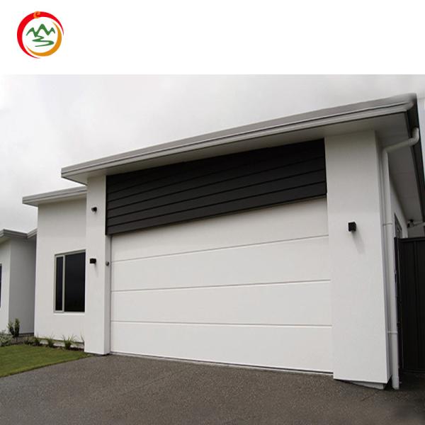 Quality Factory Price House White Garage Doors Design Automatic Steel Plate Overhead Insulated Villa Exterior Sectional Garage Door for sale