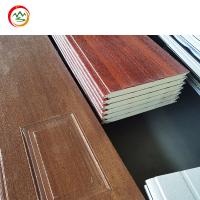 Quality Modern Steel Thermal Insulation Door Panel Sectional Garage Doors Walnut Factory for sale