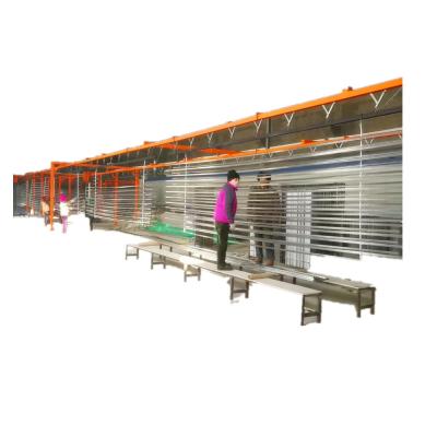 China 28 years horizontal type aluminium profile powder coating machine/equipment/line/plant for sale