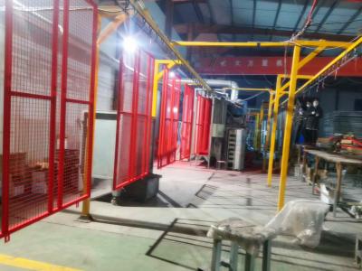 China manufacturer fence powder coating line with spray pretreatment system for sale