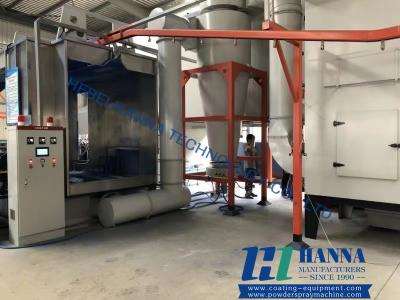 China Automatic/Manual Powder Coating Line with High efficient Cyclone recovery System for sale