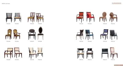 chaise d'hôtel, chaise en bois, dinant la chaise, chaise en bois solide, chaise de tissu, meubles d'hôtel