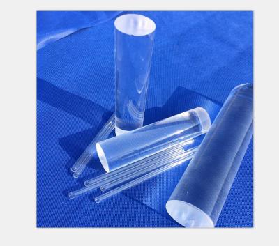 China Transparent Fused High Purity Quartz  GLASS Rod of Different Size for sale