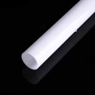 China High-temperature frosted opaque milky white quartz tube quartz glass pipe for sale