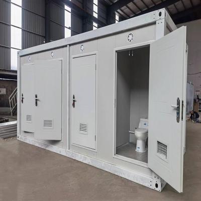 China Security Door Mobile Restroom Toilet Wc Sink Easy Assembly Lightweight Temporary Mobile Toilet Made from Container Material for sale