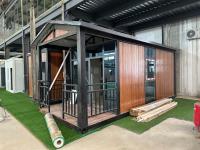China 40ft Flat Pack Container House Galvanized Steel Mobile Living Solution 3m Width for sale