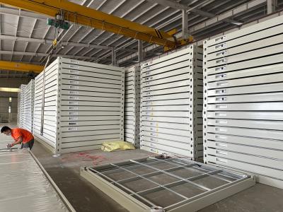 China Easy Installation Water Proof Stable 20 40 ft Customized Sandwich Panel Prefab Container House with Steel Structure for sale