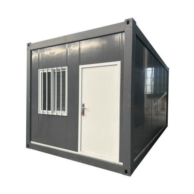 China Plastic Steel Window Well Designed Stable 20 40 ft Customized Security Sandwich Panel Prefab Detachable Container House for sale