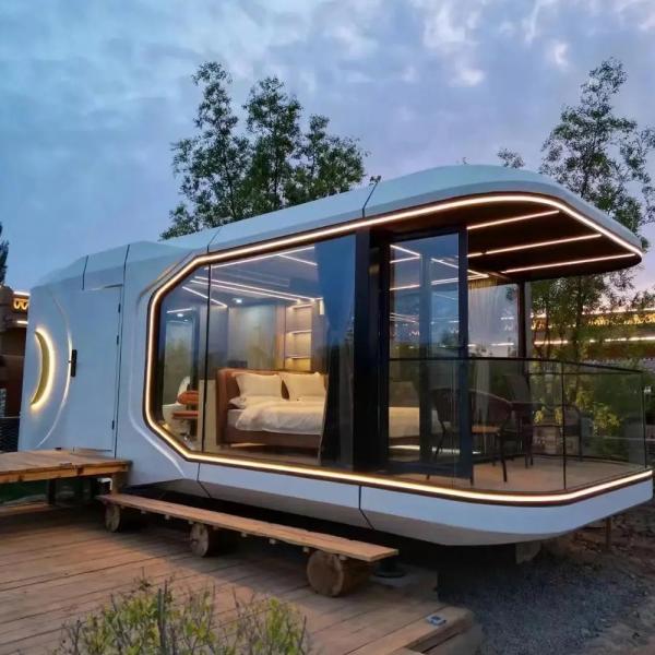 Quality Outdoor Cabin House Space Capsule Prefabricated Capsule Room for Hotel in 20'/40 for sale