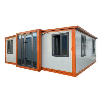 China Klaar 20 40 voet uitbreidbare container woonhuis winddicht licht staal prefab container aangepast kleur voor villa verkoop Te koop