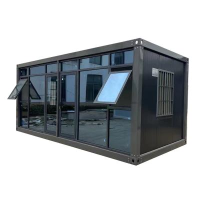 China 40'HQ Expedição Customizado Parede de vidro Container Detachable Casa para resistente ao fogo resistente à água resistente ao vento pré-fabricado apartamento modular à venda