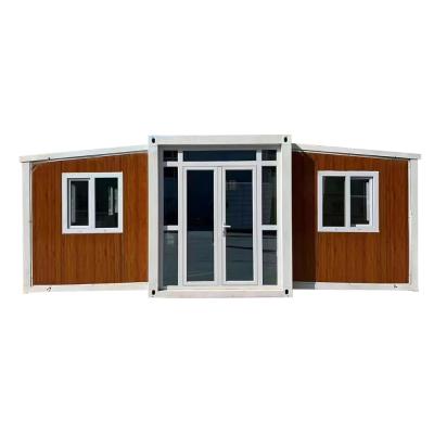 China Multi-function Sandwich Panel Luxury 20 40ft Prefab Folding Expandable Container House with Two Bedrooms and One Bathroom for sale