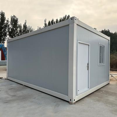 China Recolección rápida paneles de pared de sándwich impermeable Incendiario marco de acero de paquete plano Casa de contenedores con color personalizado en venta