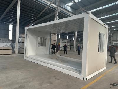 Cina Installazione veloce Colorato personalizzato Modulare Acciaio Vetro lana pannello sandwich Folding Container House per risparmio energetico a basse emissioni di carbonio in vendita