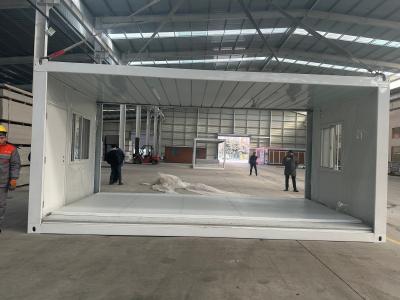Cina Installazione veloce Colorato personalizzato Modulare Acciaio Vetro lana pannello sandwich Folding Container House per risparmio energetico a basse emissioni di carbonio in vendita