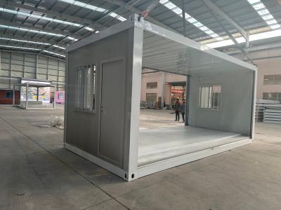Cina Installazione veloce Colorato personalizzato Modulare Acciaio Vetro lana pannello sandwich Folding Container House per risparmio energetico a basse emissioni di carbonio in vendita