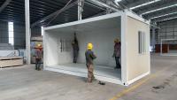 China Folding Container House 20ft 40ft Security Door Quick Installation Prefab Tiny House for Temporary Dormitory for sale