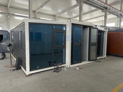 China Instalación de montaje flexible 20 pies Casa de contenedores de construcción rápida Expandir Cuadro de luz impermeable Prefabricado Casa pequeña móvil en venta
