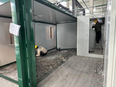 China Instalación de montaje flexible 20 pies Casa de contenedores de construcción rápida Expandir Cuadro de luz impermeable Prefabricado Casa pequeña móvil en venta