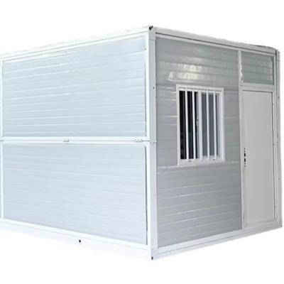 China Actualización rápida Construir 20ft 30ft 40ft modular a medida impermeable de vidrio de lana panel de sándwich plegable Contenedor de la casa con 1 en venta